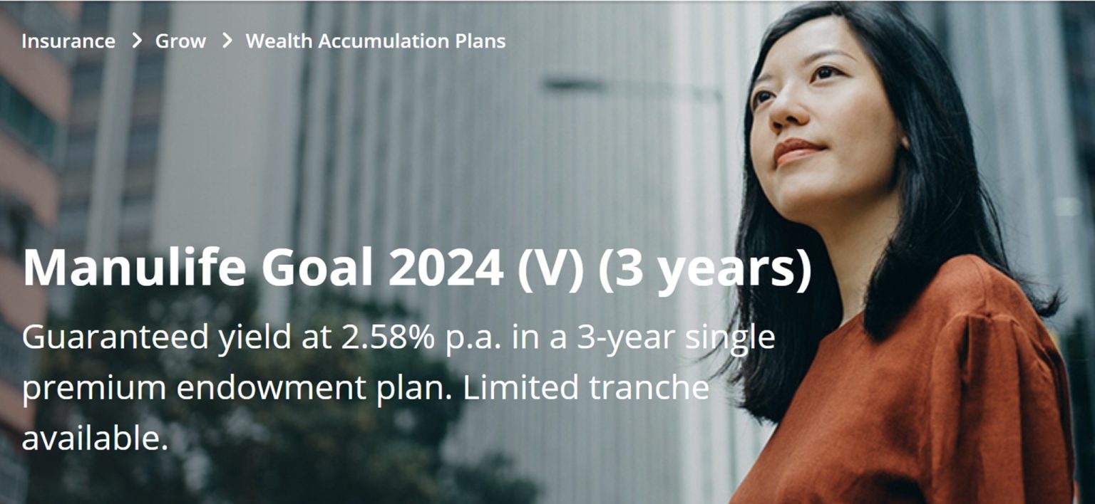 Manulife Goal 2024 (V) Offers Guaranteed Returns - My Sweet Retirement